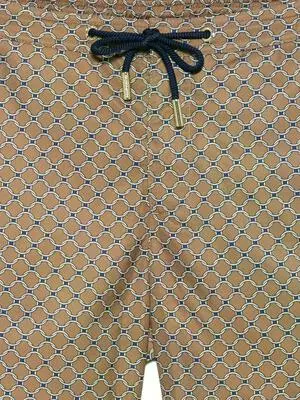 Orlebar Brown Geometric Pattern Drawstring Swim Shorts