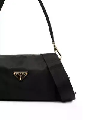Prada Logo-plaque Shoulder Bag