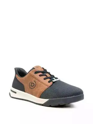 BUGATTI Perforated-details Panelled Sneakers - Blue