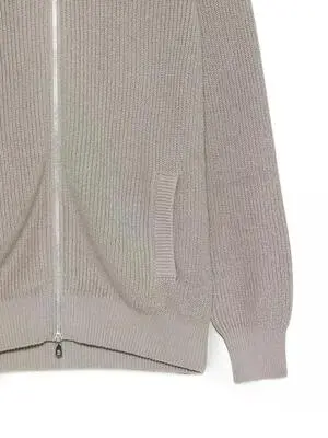 Brunello Cucinelli Ribbed-knit Zip-up Cardigan