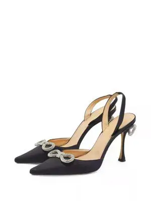 Mach & Mach Double Bow Pumps - Black