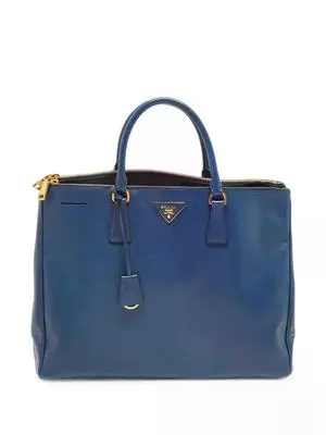 Prada Galleria Double-zip Tote Bag - Blue