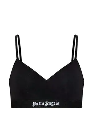 Palm Angels Logo-underband Bras - Black