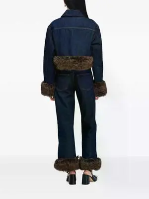 Marc Jacobs Faux-fur Shrunken Trucker Jacket