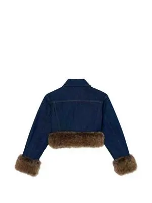 Marc Jacobs Faux-fur Shrunken Trucker Jacket
