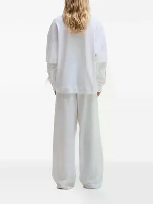 DARKPARK Troy Feather-trim Layered-sleeve Sweatshirt