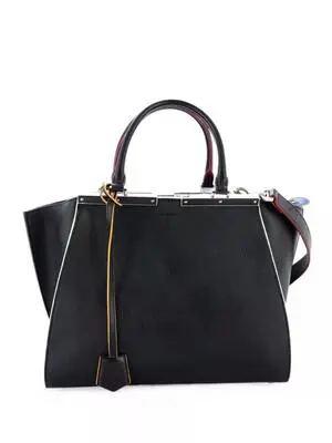 Fendi 3jours Bag Leather Petite Satchel - Black