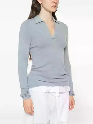 Eric Bompard Fine-knit Spread Collar Jumper