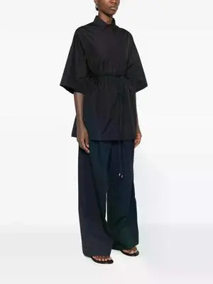 Max Mara Rope-belt Short-sleeve Shirt