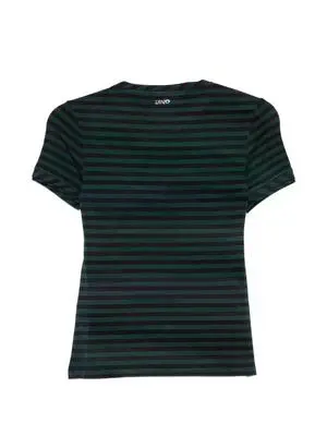 Liu Jo Striped Embroidered T-shirt