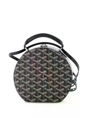 Goyard Alto Hatbox Bag Coated Canvas Satchel - Black
