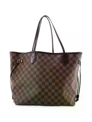 LOUIS VUITTON Neverfull Damier Mm Tote Bag - Brown