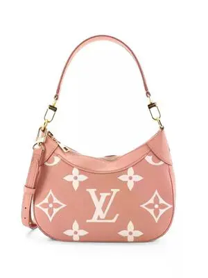 LOUIS VUITTON Boulogne Nm Handbag Bicolor Monogram Empreinte Giant Shoulder Bag - Pink