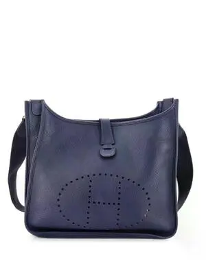 Hermès Evelyne Bag Gen Iii Clemence Gm Crossbody Bag - Blue