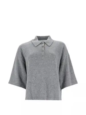 FRAME Fine-knit Polo Sweater
