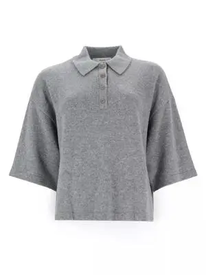 FRAME Fine-knit Polo Sweater