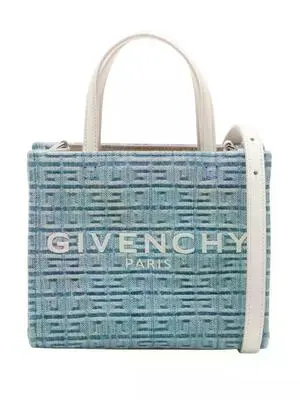 Givenchy 2010-2026 Mini Denim Bond Satchel - Blue