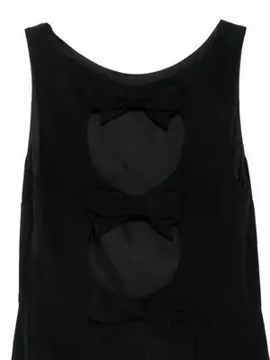Moschino 2000s Bow-detail Cut-out Mini Dress