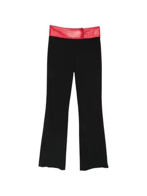Dolce & Gabbana 2000s Contrast-waistband Trousers