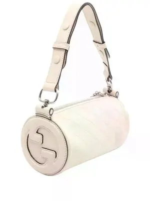 Gucci 2016-2026 Mini Calfskin Blondie Barrel Shoulder Bag - White