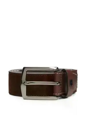 Tommy Hilfiger Suede Logo-plaque Belt