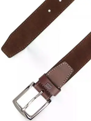Tommy Hilfiger Suede Logo-plaque Belt