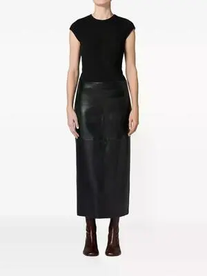 AGOLDE Hikson Recycled Calf Leather Skirt