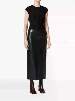 AGOLDE Hikson Recycled Calf Leather Skirt