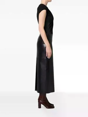 AGOLDE Hikson Recycled Calf Leather Skirt