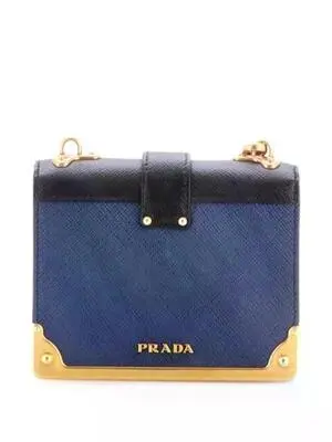 Prada Embellished Leather Cahier Micro Crossbody Bag