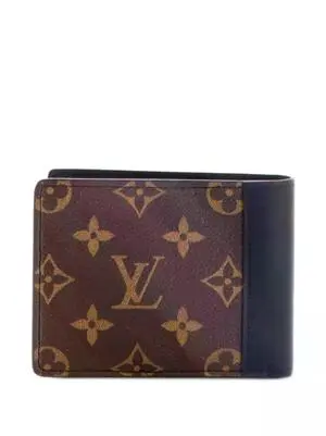 LOUIS VUITTON Multiple Wallet Macassar Monogram Canvas Small Wallets