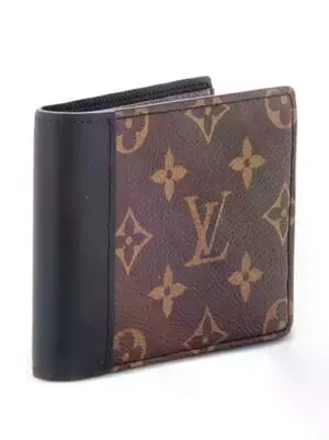LOUIS VUITTON Multiple Wallet Macassar Monogram Canvas Small Wallets