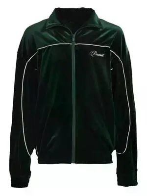 BREATH Script Logo Zip-up Velour Jacket