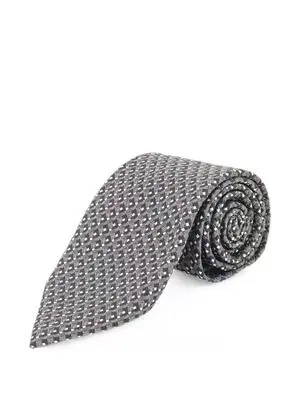 TOM FORD Geometric-pattern Silk Tie