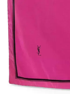 Saint Laurent 1990s Logo-print Scarf