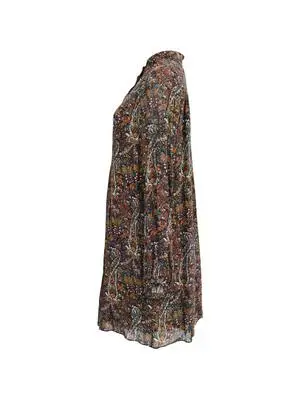 Saint Laurent 2023 Floral Paisley Tunic Mini Dress