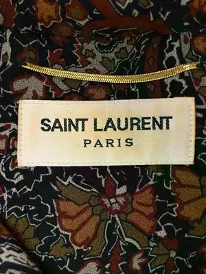 Saint Laurent 2023 Floral Paisley Tunic Mini Dress