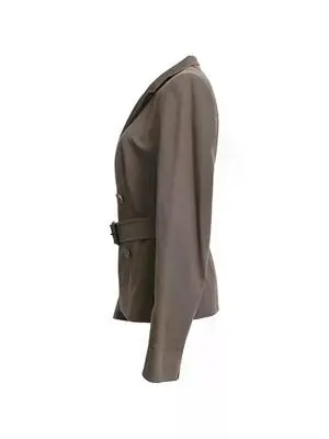 Akris Belted Double-breasted Jacket