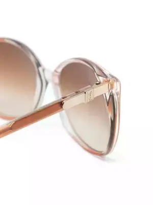 Saint Laurent Oval-frame Sunglasses - Orange