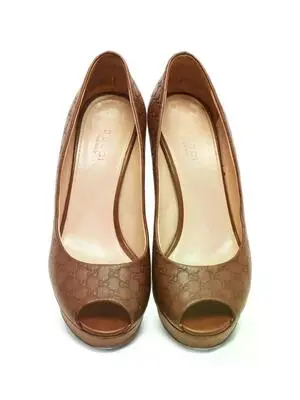 Gucci Microguccissima Platform Pumps