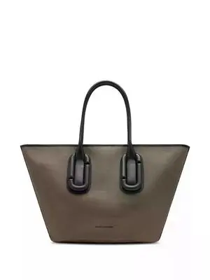 Marc Jacobs Babe Tote In Cotton Canvas - Brown