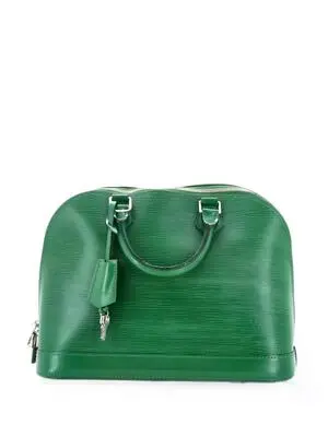 LOUIS VUITTON Alma Handbag Epi Leather Pm Satchel - Green