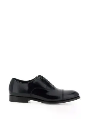 DOUCAL'S Cap-toe Oxford Shoes - Black