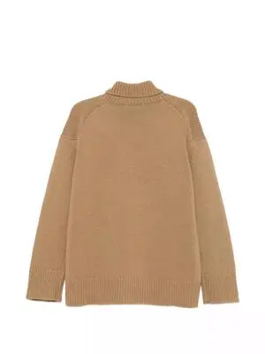 Plan C Roll-neck Drop-shoulder Sweater