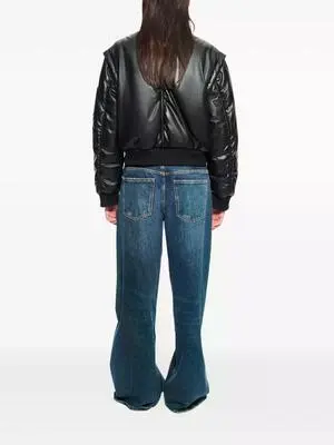 STAND STUDIO Demi Padded Cropped Bomber Jacket