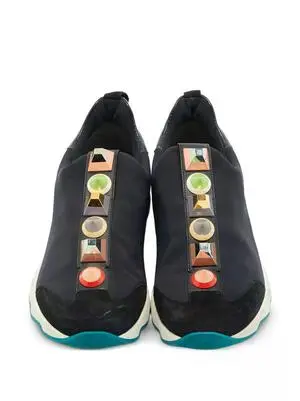 Fendi Stud-embellished Slip-on Sneakers