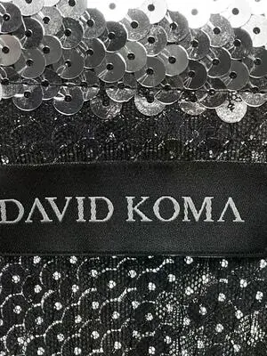 David Koma Sequin-embellished Oversized Shirt