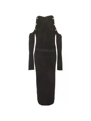 Balmain Rib-knit Midi Dress