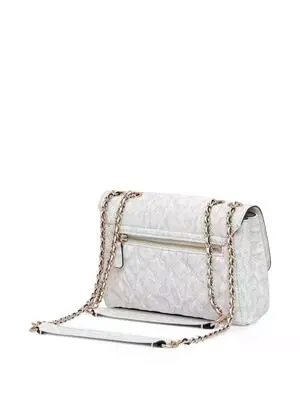 Guess Quilted Snake-effect Shoulder Bag