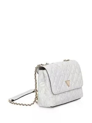 Guess Quilted Snake-effect Shoulder Bag